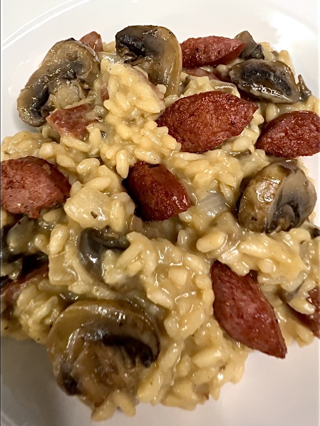 Alaska Sausage & Mushroom Risotto – Alaska Girl Eats